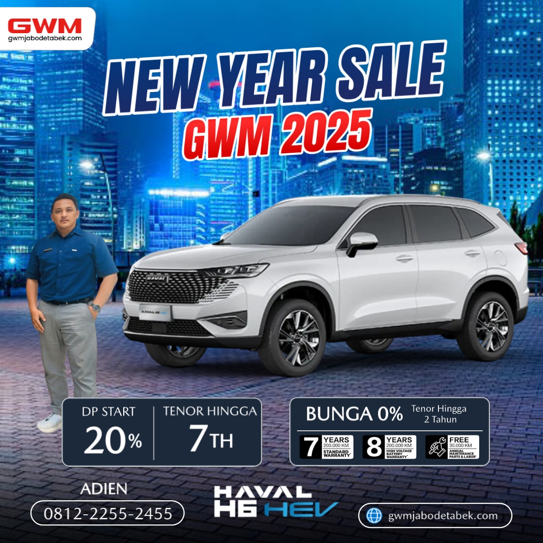 Promo Gwm Haval H6 Spesial Tahun Baru 2025 – GWM JAKARTA | PROMO MOBIL GWM
